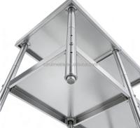 China 2-Layer Stainless Steel 201/304 Workbench with Corrosion Resistance and Adjustable Height Legs for Commercial Kitchen for sale