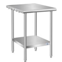 China Durable Stainless Steel Work Table with 300 kg/㎡ Load Capacity and Food-Grade Powder Coating for Commercial Kitchens for sale
