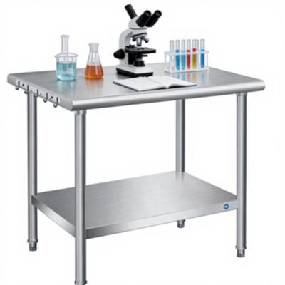 China Customized Size Stainless Steel Work Table with 300 kg/㎡ Load Capacity and Corrosion Resistance for sale