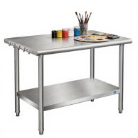 China Customized Size Stainless Steel Work Table with 300 kg/㎡ Load Capacity and Corrosion Resistance for sale