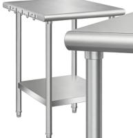 China Stainless Steel 201/304 Workbench with Corrosion Resistance and 300 kg/㎡ Load Capacity for Commercial Kitchen for sale