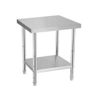 China Stainless Steel Work Table with Adjustable Height Legs, Corrosion Resistance, and Heavy-Duty Capacity for Commercial Kitchens for sale