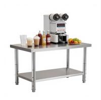 China Commercial Stainless Steel 304/201 Heavy-Duty Workbench with Adjustable Height Legs for Kitchen Use for sale