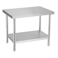 China Stainless Steel 304/201 Worktable with Adjustable Height Legs and 300 kg/㎡ Load Capacity for sale