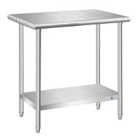China Stainless Steel 201/304 Worktable with Food-Grade Powder Coating and Heavy-Duty Capacity 300 kg/㎡ for Commercial Kitchens for sale