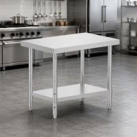 China Commercial Stainless Steel Workbench with Movable Design and Adjustable Height Legs for Kitchen Use for sale