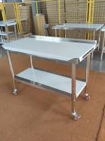 China CE Certified Stainless Steel Workbench with Adjustable Height for Food Processing Workshops for sale