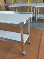 China CE Certified Stainless Steel Workbench with Adjustable Height for Food Processing Workshops for sale