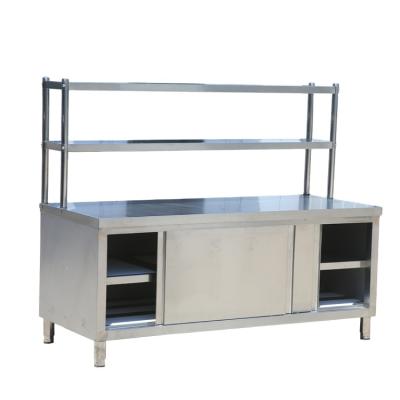 China Commercial Stainless Steel Workbench with Heavy-Duty Capacity and Corrosion Resistance Featuring Adjustable Height Legs for sale