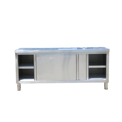 China Stainless Steel Workbench with Adjustable Height Legs and Corrosion Resistance for Customized Size Commercial Kitchen Use for sale