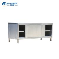China Stainless Steel Workbench with 300 kg/㎡ Load Capacity Adjustable Height Legs and Corrosion Resistance for Commercial Kitchen Storage for sale