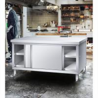China 304 Stainless Steel Electric Heating Workbench 1.2 Meter Model for Industrial and Laboratory Kitchen Use for sale