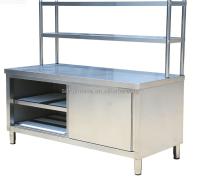 China Customizable Size Stainless Steel 201/304 Workbench with 500 kg/㎡ Load Capacity for Commercial Kitchens for sale