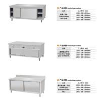 China Customizable Size Stainless Steel 201/304 Workbench with 500 kg/㎡ Load Capacity for Commercial Kitchens for sale