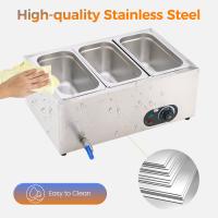 China Stainless Steel 201/304 Food Warmer with 150 L Capacity and Energy Saving Mode Bain Marie for Commercial Kitchens for sale