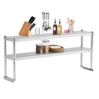 China Heavy-Duty Stainless Steel 201 Storage Rack with 300 kg/㎡ Load Capacity and Corrosion Resistance for Commercial Kitchens for sale