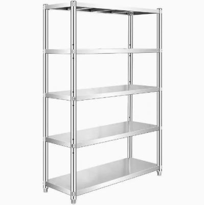 China Stainless Steel Commercial Kitchen Storage Rack with Adjustable Height and Heavy-Duty Capacity for sale