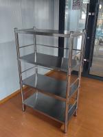 China Stainless Steel Shelf with Adjustable Height Legs and Corrosion Resistance for 300 kg/㎡ Load Capacity for sale