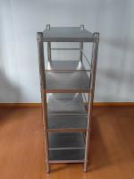 China Stainless Steel Shelf with Adjustable Height Legs and Corrosion Resistance for 300 kg/㎡ Load Capacity for sale
