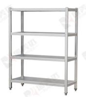 China Professional Stainless Steel Kitchen Storage Rack with Adjustable Height Legs and Corrosion Resistance for 300 kg/㎡ Load Capacity for sale