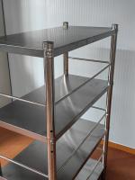 China Professional Stainless Steel Kitchen Storage Rack with Adjustable Height Legs and Corrosion Resistance for 300 kg/㎡ Load Capacity for sale