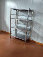 China Professional Stainless Steel Kitchen Storage Rack with Adjustable Height Legs and Corrosion Resistance for 300 kg/㎡ Load Capacity for sale