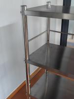 China Professional Stainless Steel Kitchen Storage Rack with Adjustable Height Legs and Corrosion Resistance for 300 kg/㎡ Load Capacity for sale