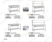 China Customizable Stainless Steel 201 Workbench with Corrosion Resistance for Commercial Kitchens for sale
