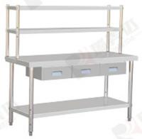 China Corrosion Resistant Stainless Steel Workbench with Customized Size and 300 kg/㎡ Load Capacity for Commercial Kitchens for sale