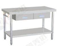 China Customizable Size Stainless Steel Workbench with Corrosion Resistance and 300 kg/㎡ Load Capacity for Commercial Kitchens for sale