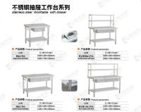 China Stainless Steel Workbench with Corrosion Resistance and 300 kg/㎡ Load Capacity for Commercial Kitchens for sale