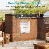 China Stainless Steel Outdoor Kitchen Drawer with 300 kg/㎡ Load Capacity, Corrosion Resistant and Sliding Rail Design for sale