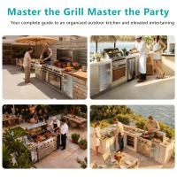 China Stainless Steel 201/304 Outdoor Kitchen Drawer with Sliding Rail Design and Corrosion Resistance for BBQ Island for sale