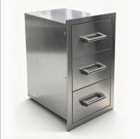China Custom Stainless Steel 201/304 Outdoor Kitchen Drawer with Sliding Rail Design and Corrosion Resistance for sale