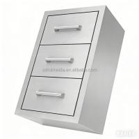 China Premium Stainless Steel 201/304 Outdoor Kitchen Drawer with Sliding Rail Design and Corrosion Resistance for sale