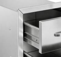 China 304 Stainless Steel Outdoor Kitchen Drawer with Sliding Rail Design and Corrosion Resistance for Barbecue Island for sale