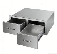 China Stainless Steel Outdoor Kitchen Drawer with Corrosion Resistance, Sliding Rail Design, and Heavy-Duty Capacity for sale