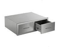 China Stainless Steel Outdoor Kitchen Drawer with Corrosion Resistance Sliding Rail Design for Heavy-Duty Storage for sale