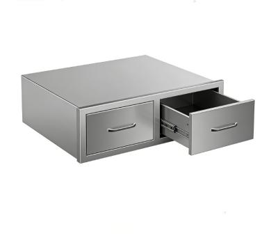 China Stainless Steel Outdoor Kitchen Drawer with Corrosion Resistance Sliding Rail Design for Heavy-Duty Storage for sale
