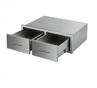 China Stainless Steel Outdoor Kitchen Drawer with Corrosion Resistance Sliding Rail Design for Heavy-Duty Storage for sale