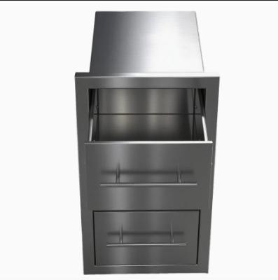 China Stainless Steel 201/304 Outdoor Kitchen Drawer with Sliding Rail Design and Corrosion Resistance for sale