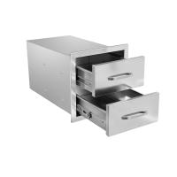 China Premium SUS 201 Stainless Steel Outdoor Kitchen Drawer with Corrosion Resistance, Smooth Slide Rails, and Heavy-Duty Design for sale