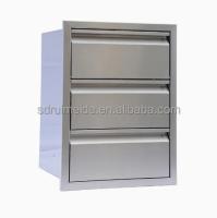 China Stainless Steel 201/304 Outdoor Kitchen Drawer with Sliding Rail Design and Custom Sizes Available for sale