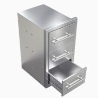 China Stainless Steel 201/304 Outdoor Kitchen Drawer with Sliding Rail Design and Custom Sizes Available for sale