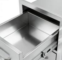 China 304 Stainless Steel Outdoor Kitchen Cabinet with 3 Drawers and Corrosion Resistant Storage for sale
