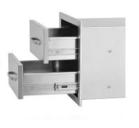 China 304 Stainless Steel Outdoor Kitchen Cabinet with 3 Drawers and Corrosion Resistant Storage for sale