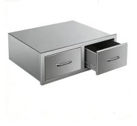 China Stainless Steel Outdoor Kitchen Drawer with Corrosion Resistance, Smooth Slide Rails, and Dustproof Design for BBQ Islands for sale