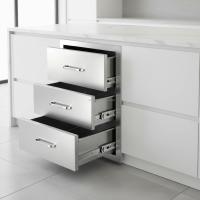 China Stainless Steel 201/304 Outdoor Kitchen Drawer with 300 kg/㎡ Load Capacity and Sliding Rail Design for sale