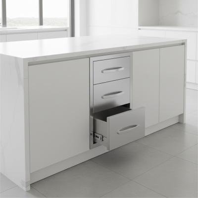China Stainless Steel Outdoor Kitchen Drawer with Corrosion Resistance Heavy-Duty Capacity and Smooth Sliding Rail Design for sale