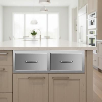 China Stainless Steel Outdoor Kitchen Drawer with Corrosion Resistance, Customizable Size, and Heavy-Duty Design for sale